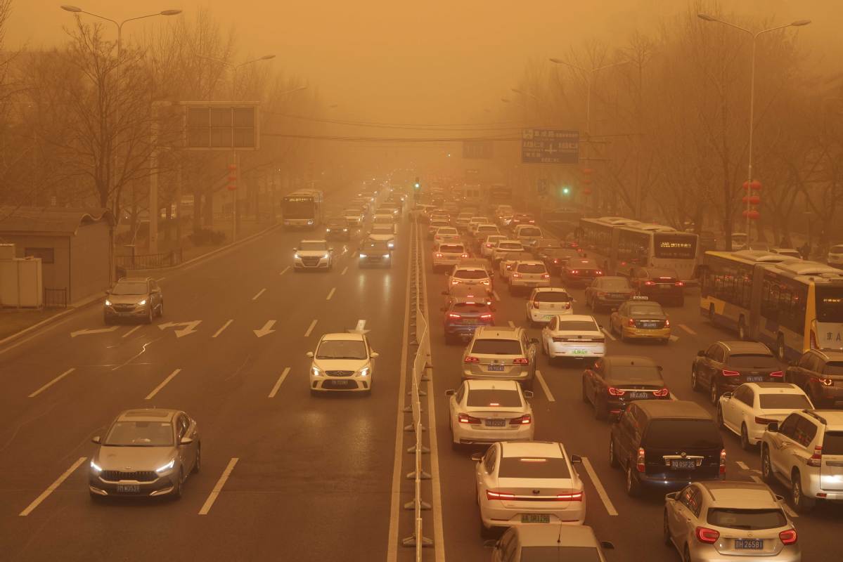 Strongest sandstorm in decade engulfs northern China