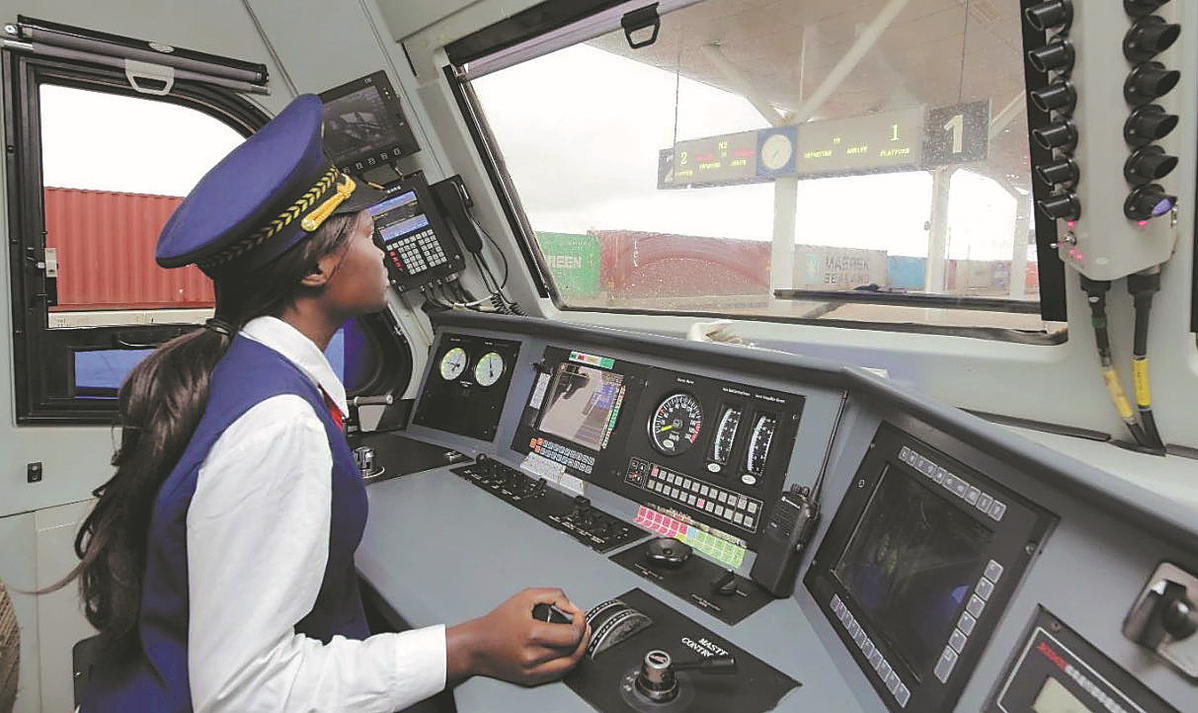 Kenyan female train driver proves her worth on rails